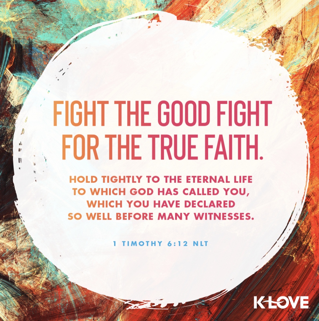 Fight the Good Fight | Journaling a Bible verse or two!